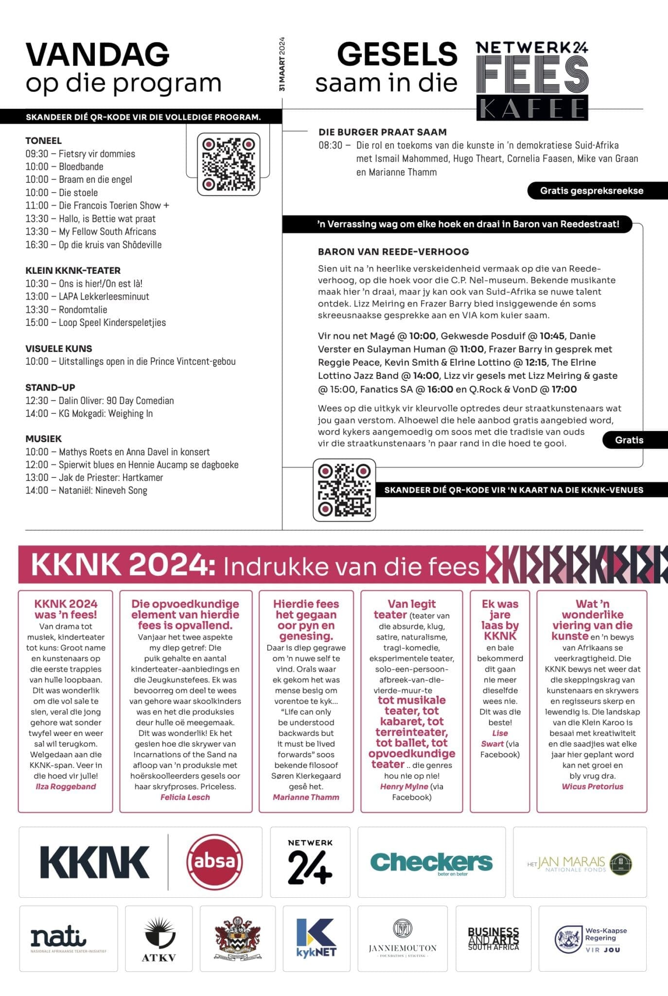 KKNK 2024 • Oudtshoorn • KKNK 2024 | Oudtshoorn | 23-31 Maart